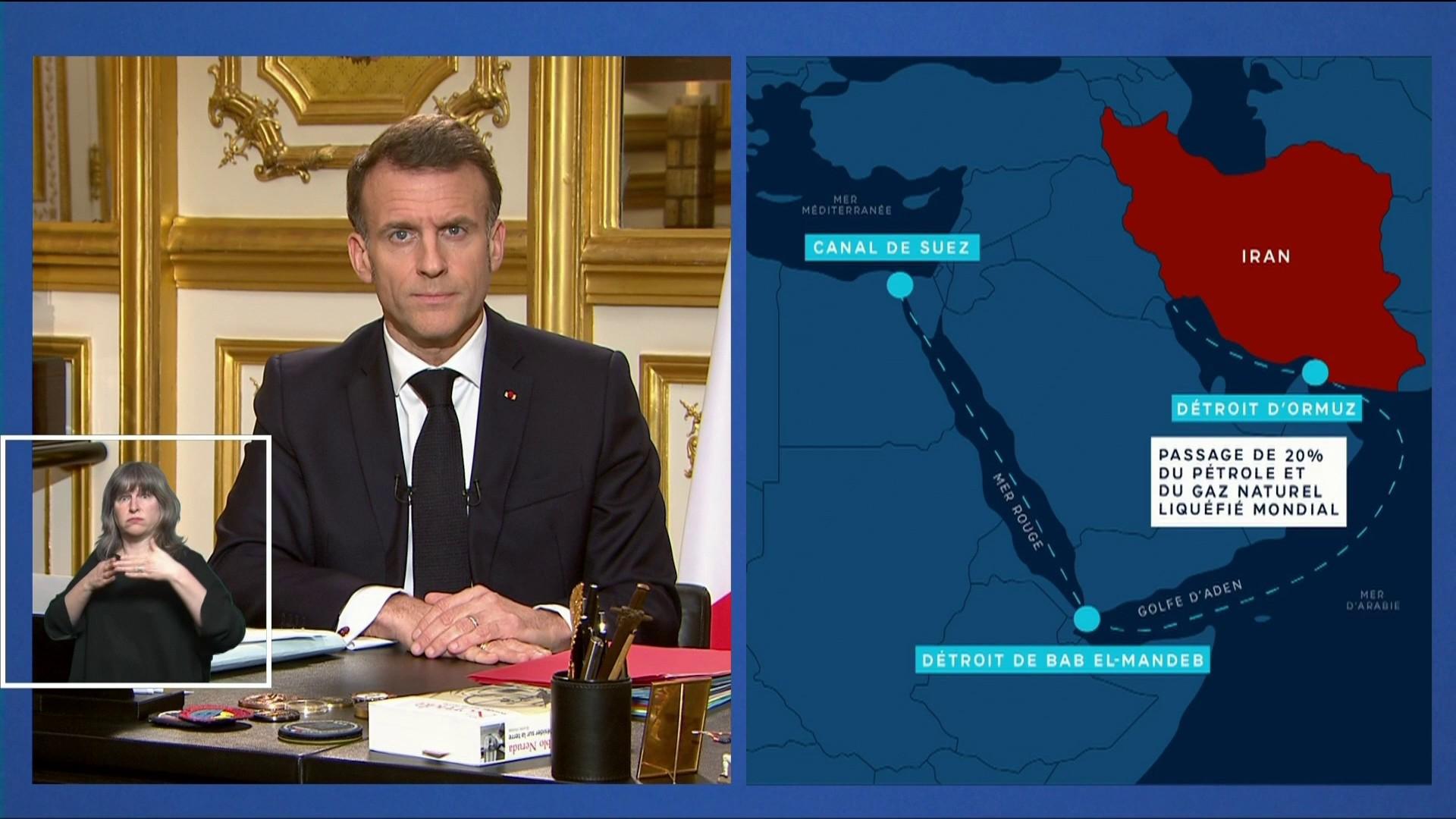 Allocution d'Emmanuel Macron : le chef de l'Etat a ordonné au porte ...